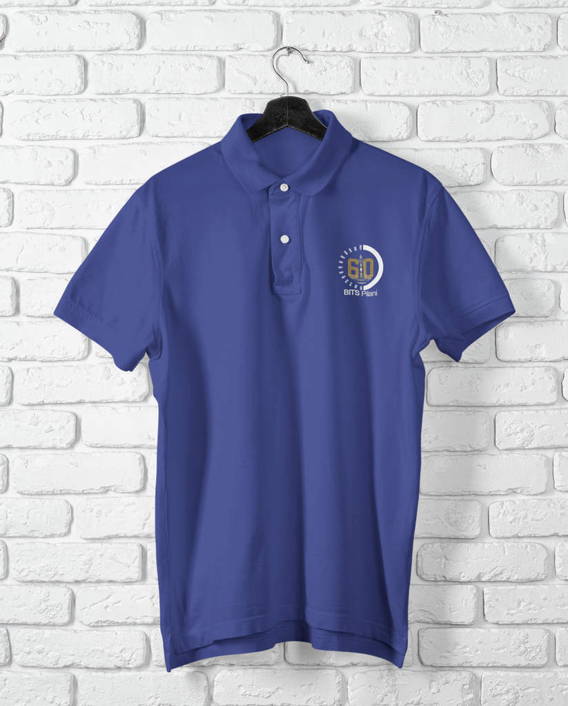 BITS Pilani 60th Anniversary Polo T-Shirt - Iconic Clock Tower Design ...