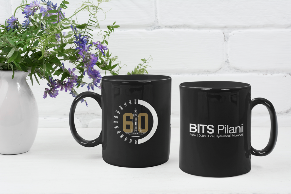 BITS Pilani 60th Anniversary Clock Tower Coffee Mug - Celebrate with ...